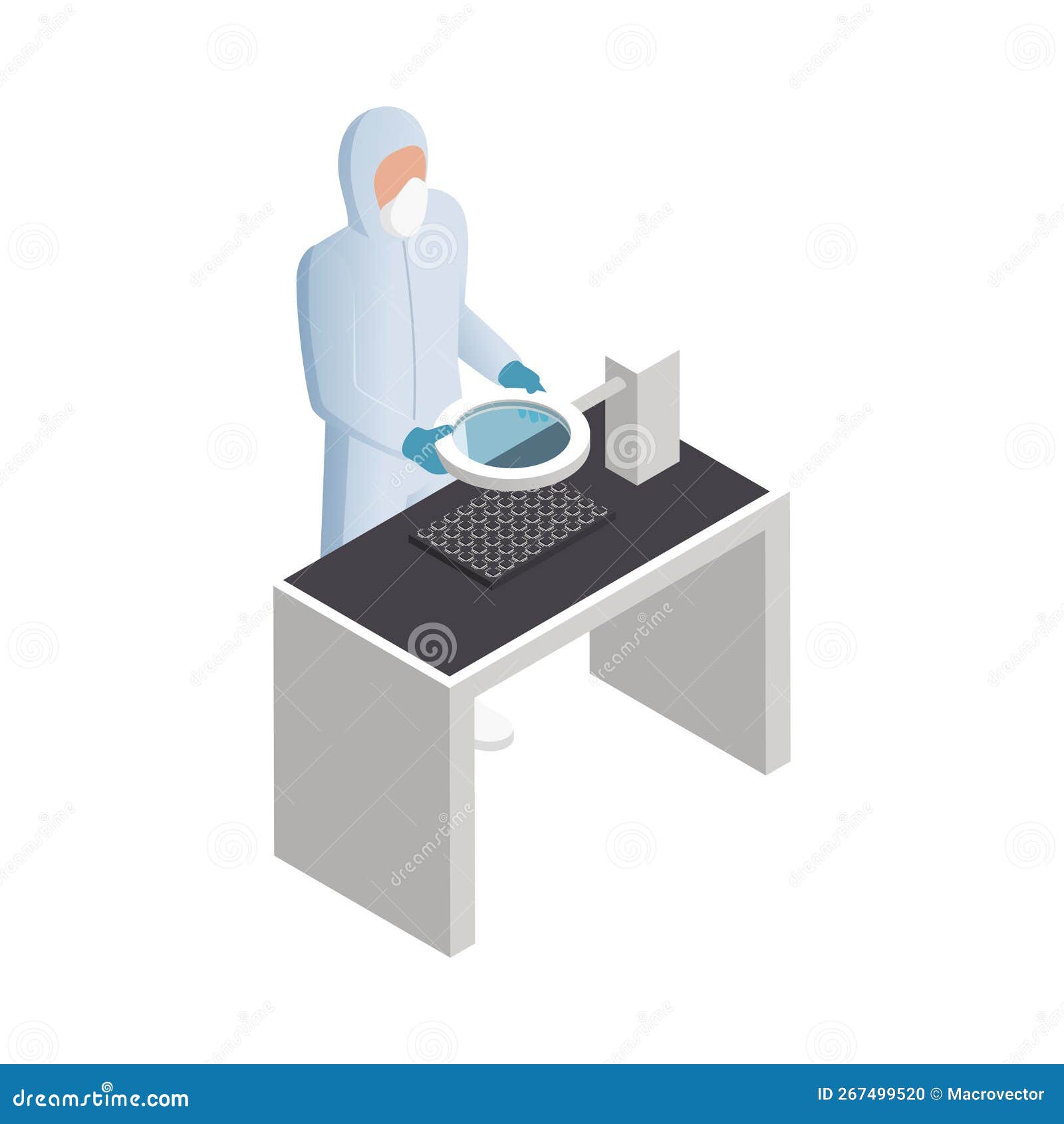 Semiconductor Chip Poster In Isometric View Royalty-Free Stock Photo ...