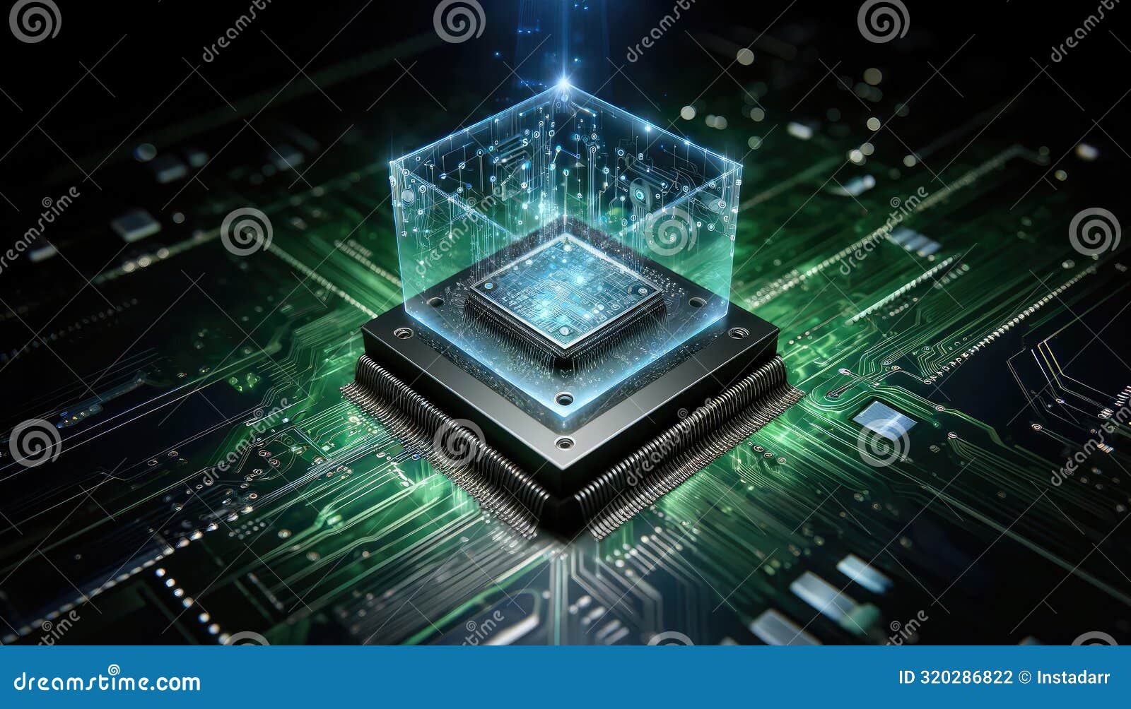 Semiconductor Chips and Circuit Boards for AI Computer, Artificial ...