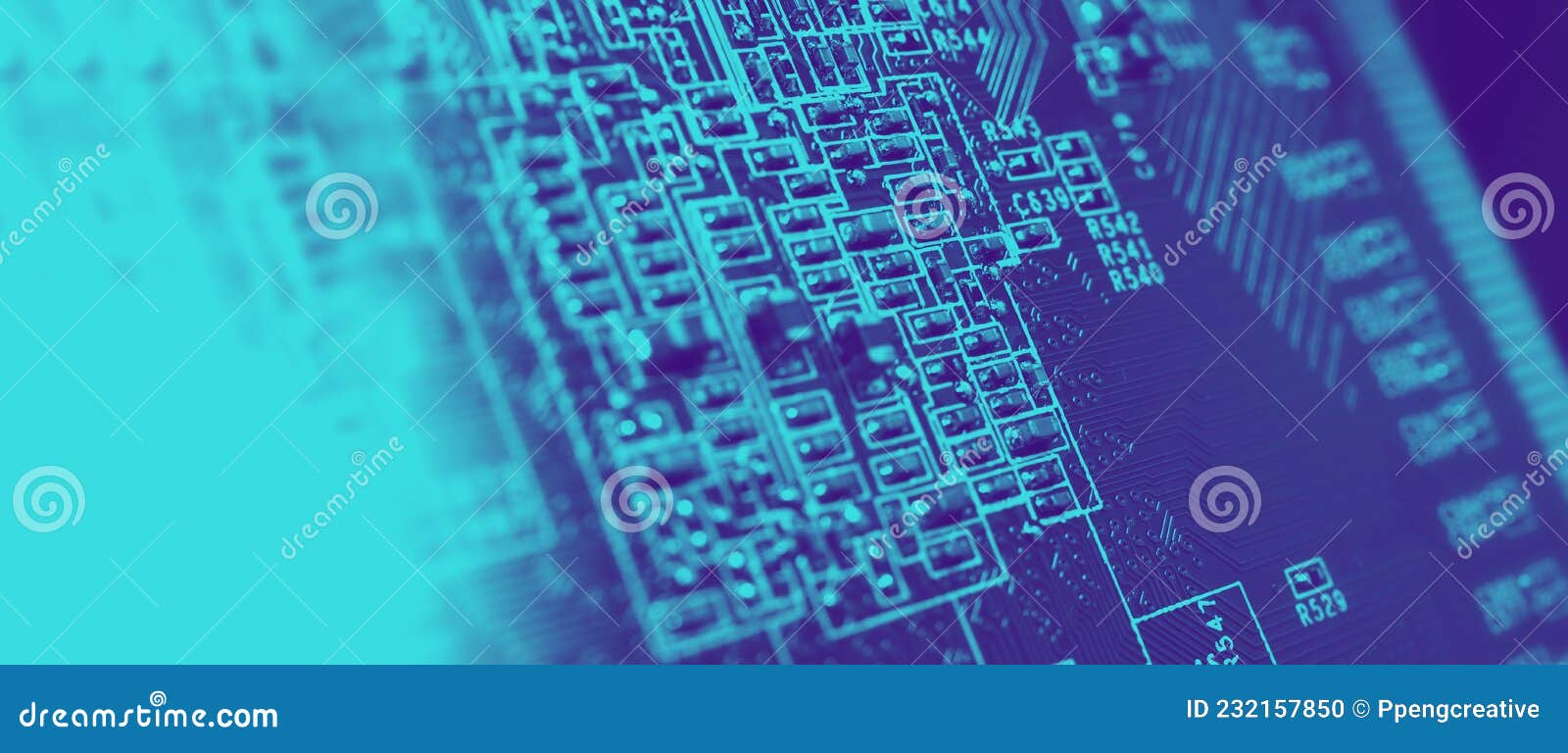 Semiconductor. Cpu Chip Located on the Green Motherboard of the ...
