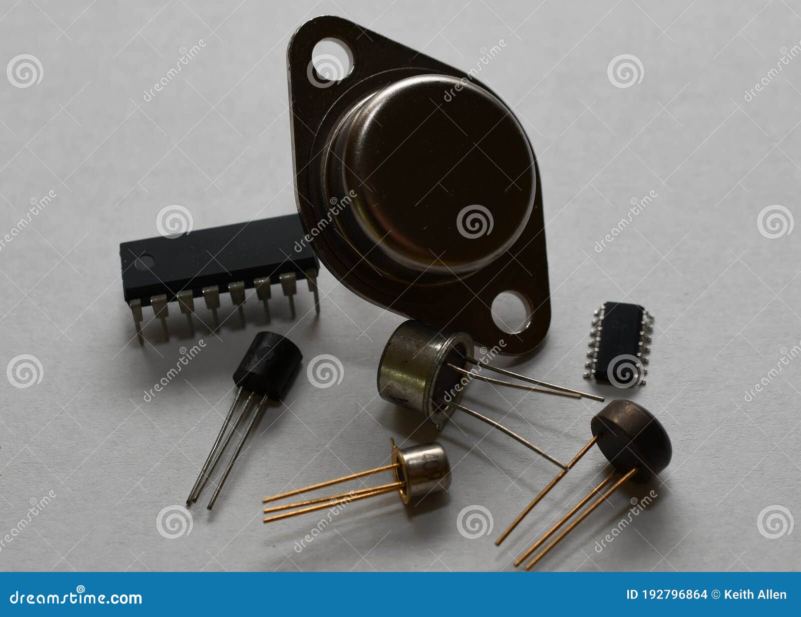 Semiconductor Devices Of Various Vintages Royalty-Free Stock Image ...