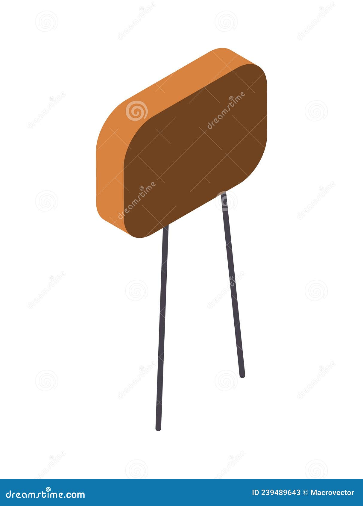 Semiconductor Element Icon stock vector. Illustration of electronics ...