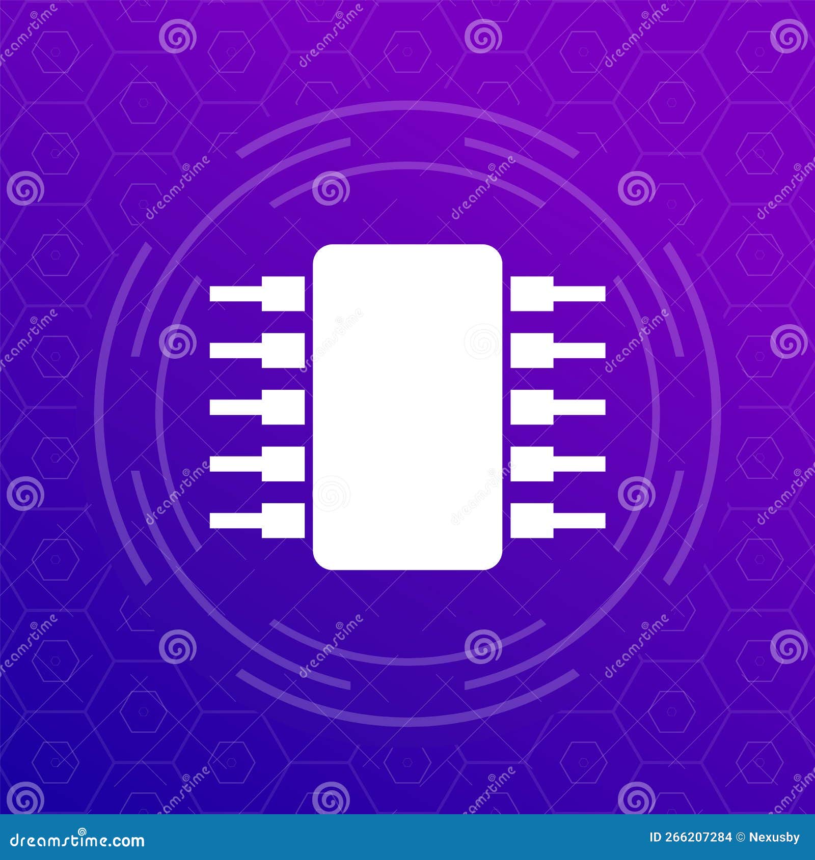 Semiconductor Icon for Web, Vector Stock Vector - Illustration of ...