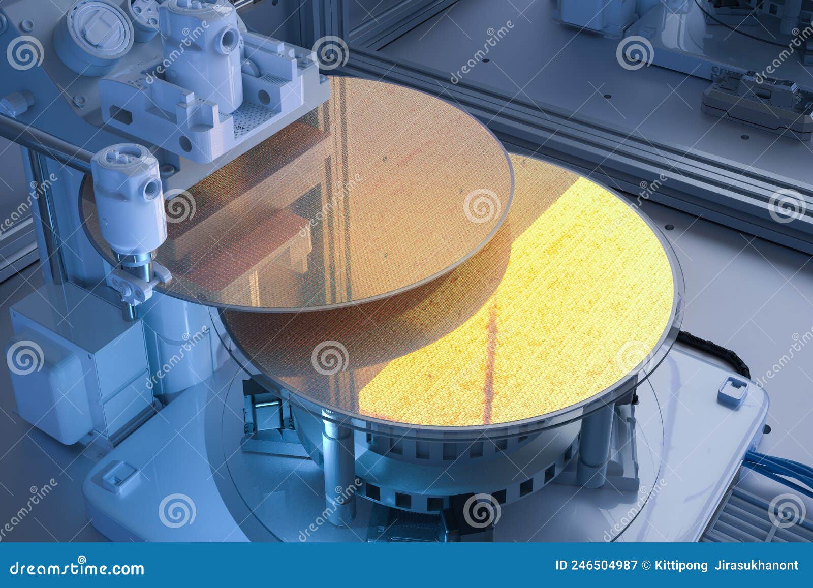 Semiconductor Manufacturing With Robotic Arms With Silicon Wafers Stock ... Semiconductor Manufacturing With Robotic Arms With Silicon Wafers Stock ...