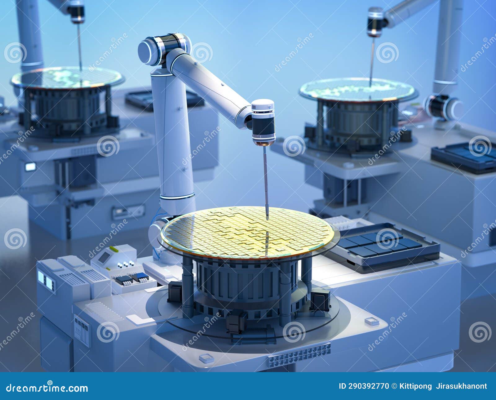 Semiconductor Manufacturing Process Landing Page Template. Facility ...