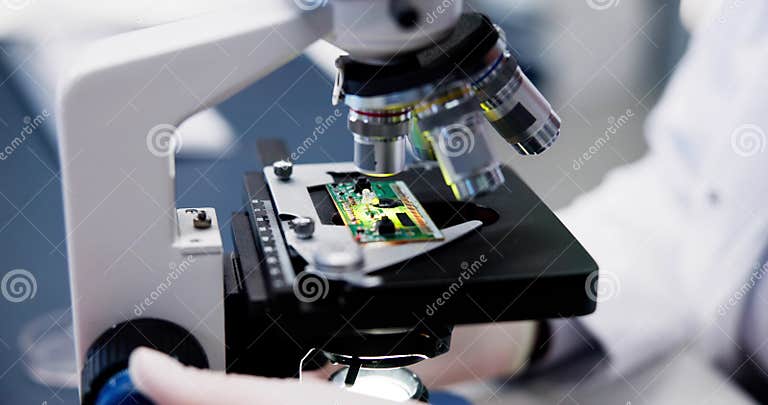 Semiconductor Microscope Research and PCB Circuit Manufacturing Stock ...