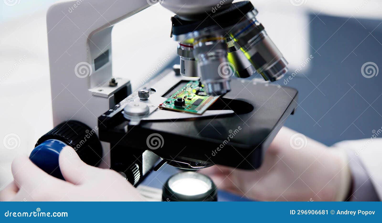 Semiconductor Microscope Research and PCB Circuit Manufacturing Stock ...