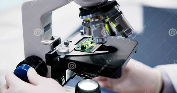 Semiconductor Microscope Research and PCB Circuit Manufacturing Stock ...