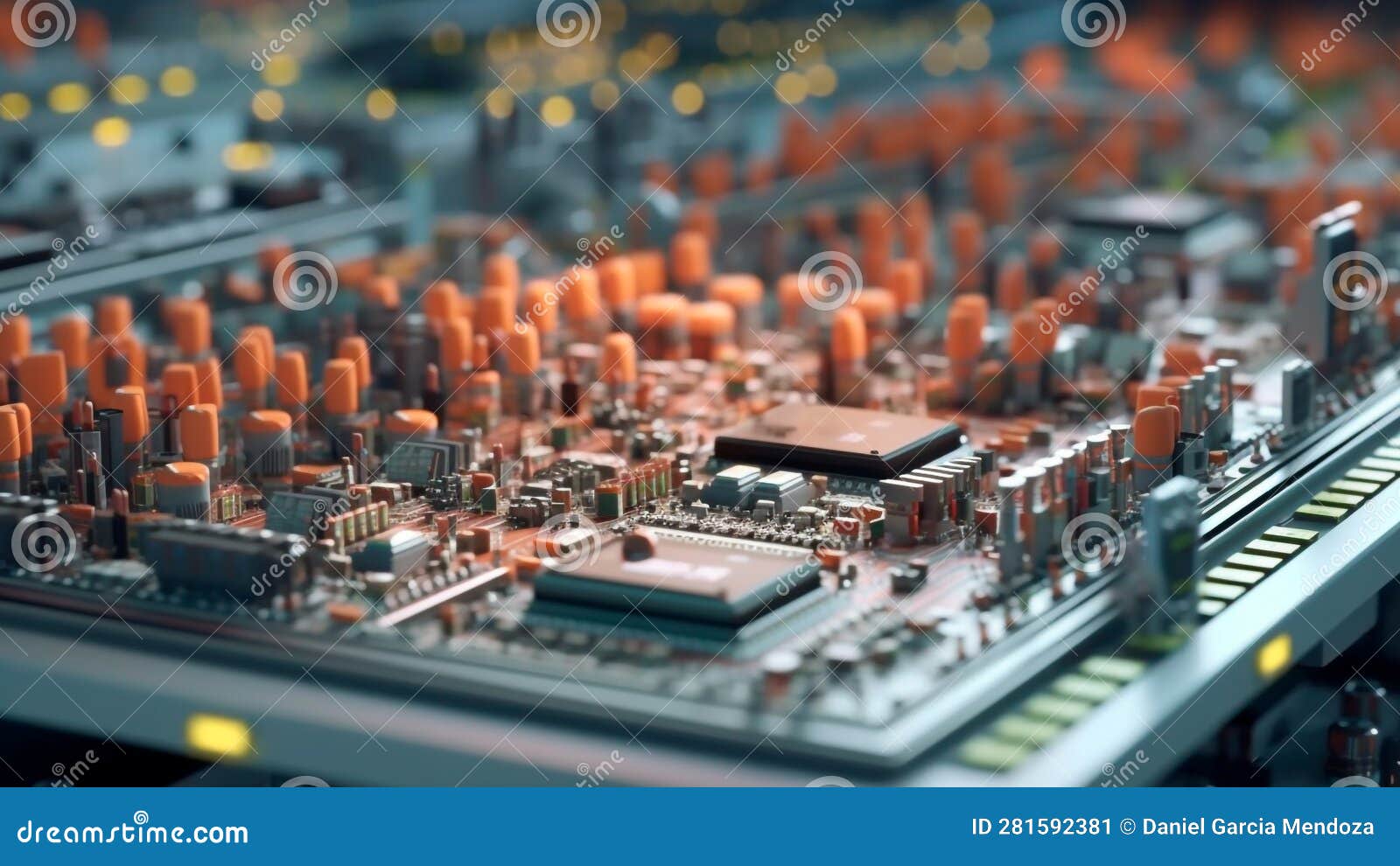 The Semiconductor Motherboard of a Computer, Generative AI Stock ...