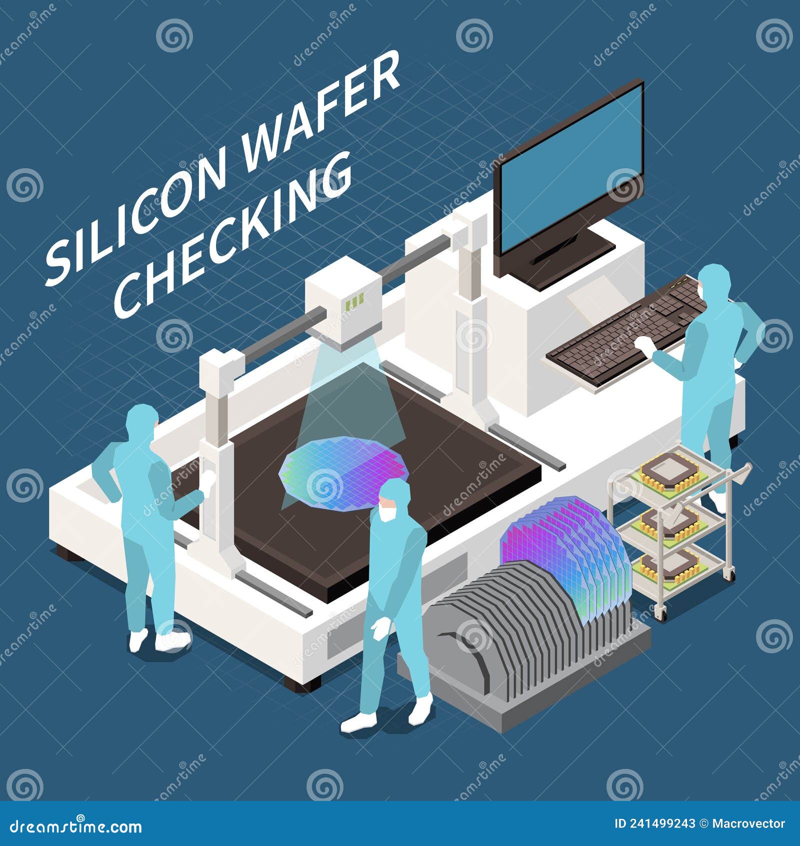 Semiconductor Production Composition Stock Vector - Illustration of ...