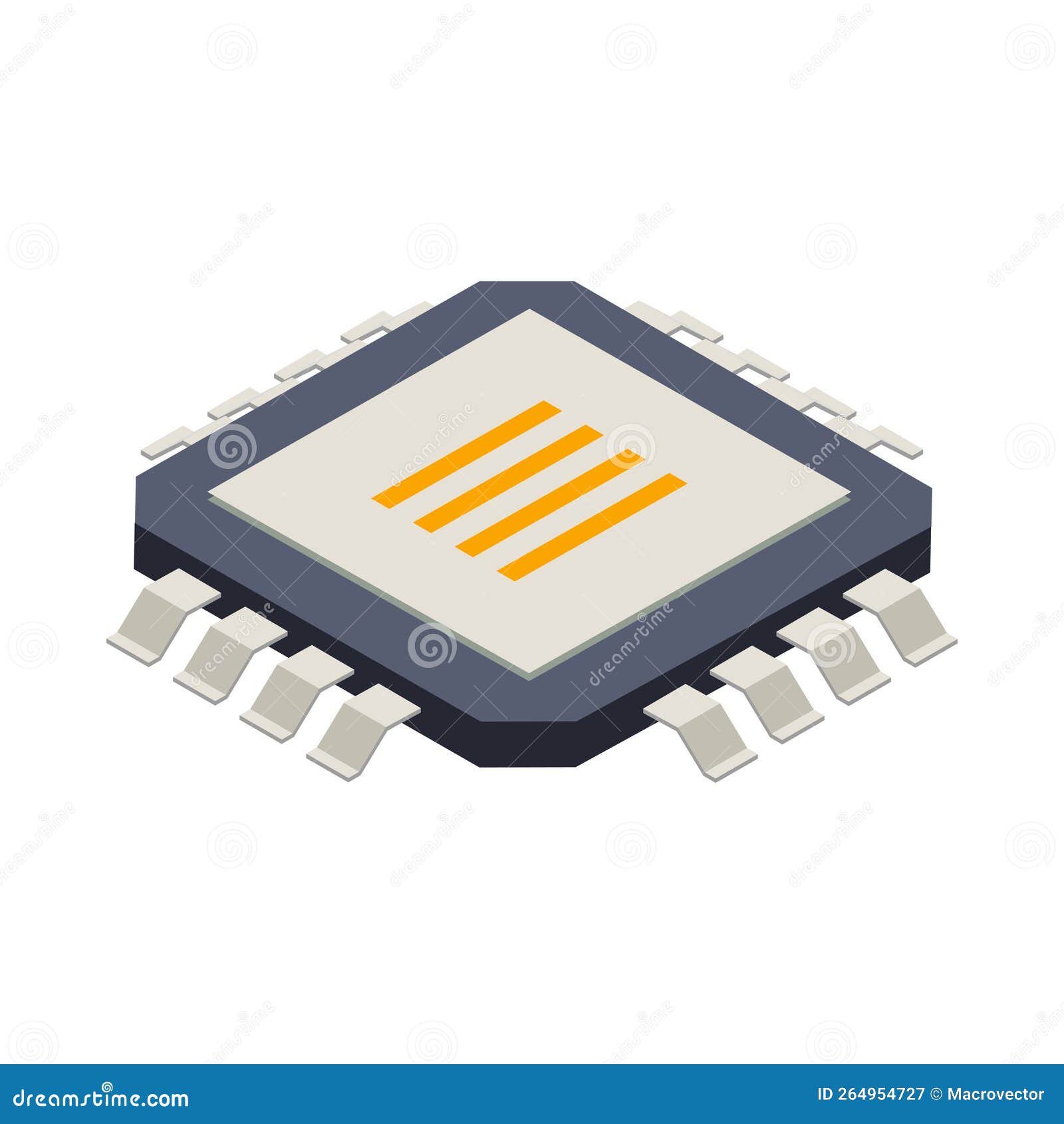 Semicondoctor Production Composition Cartoon Vector | CartoonDealer.com ...