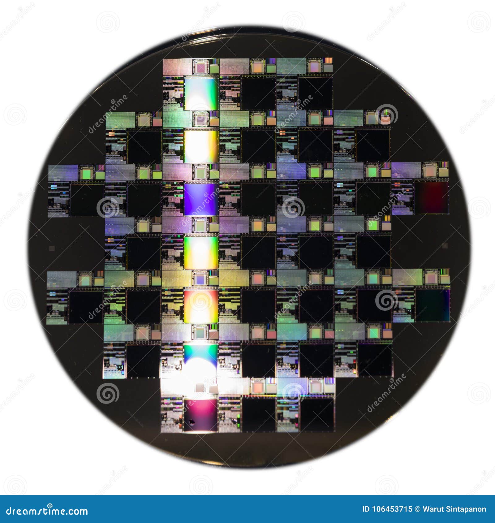 A Semiconductor wafer disk stock image. Image of isolated - 106453715