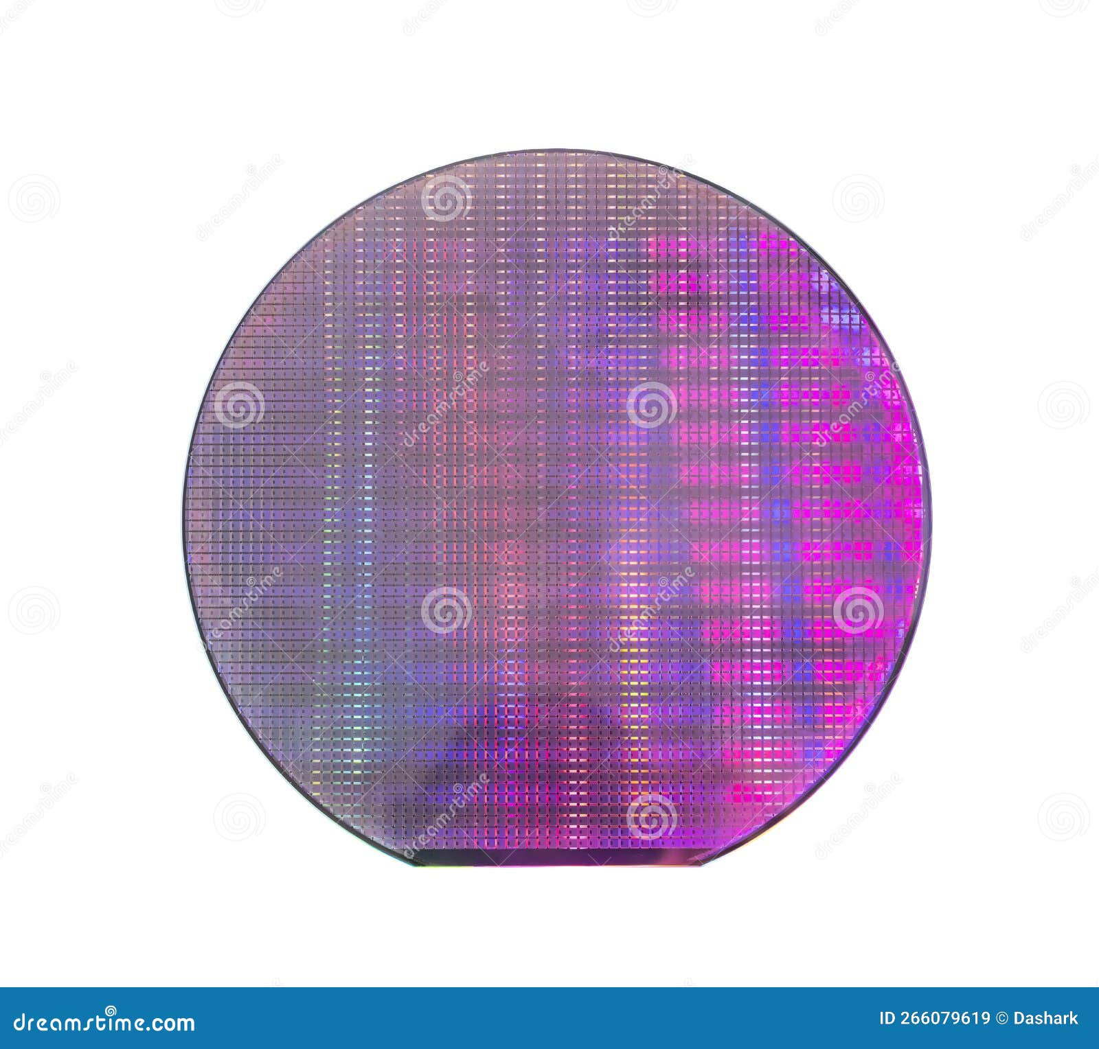 Semiconductor Wafer Disk Made of Silicon Isolated Stock Image - Image ...