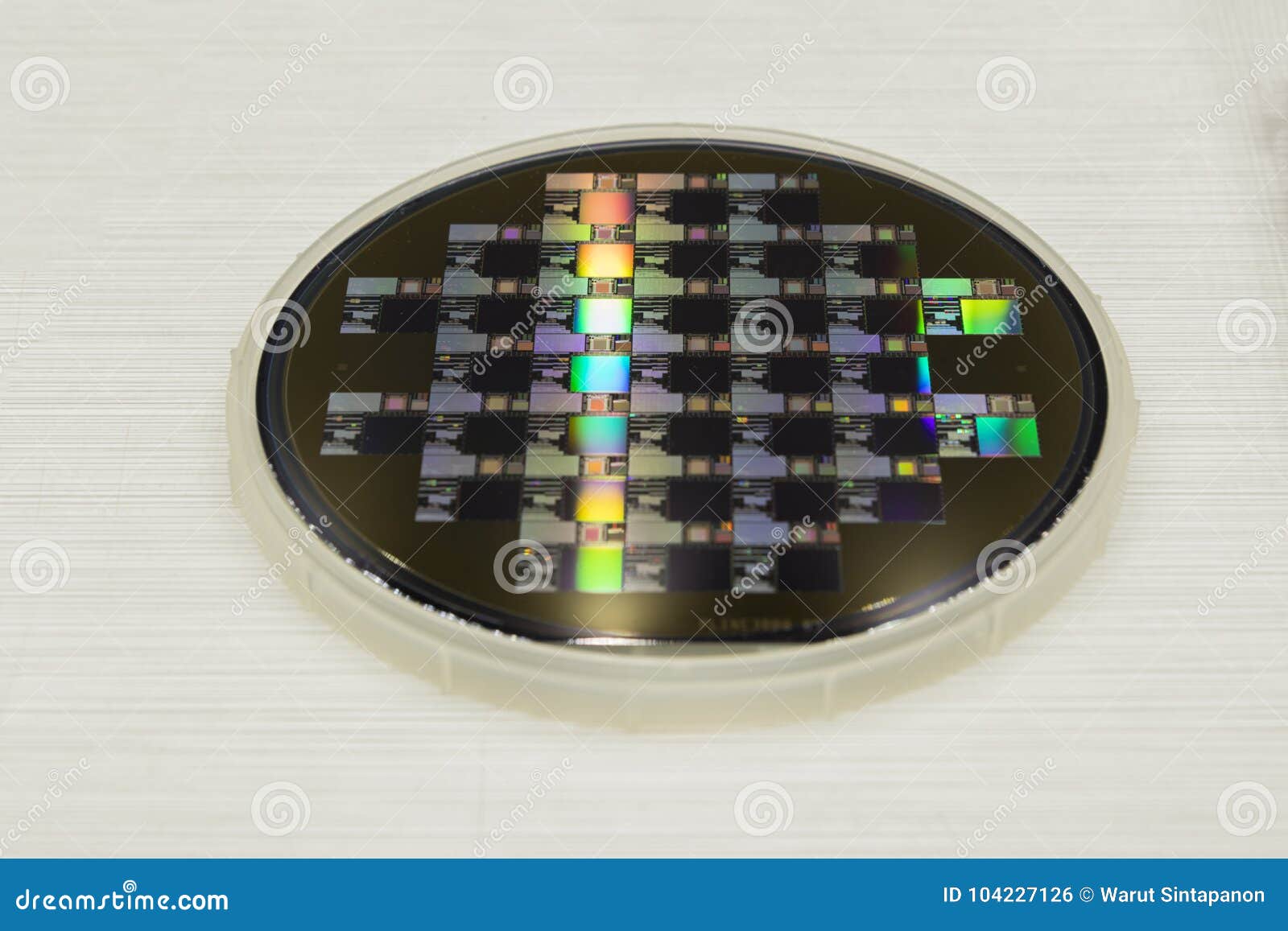 A Semiconductor wafer disk stock photo. Image of technology - 104227126