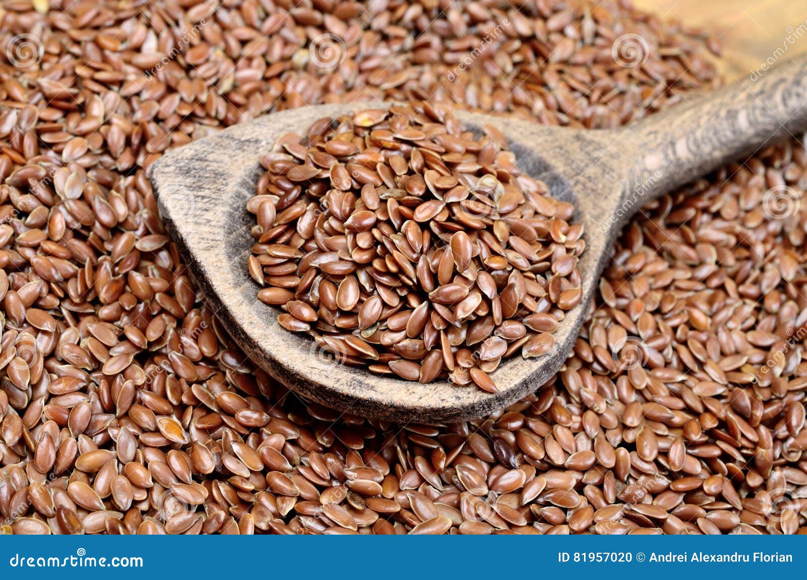 Semilla De Lino En La Tabla Foto de archivo - Imagen de agricultura ...
