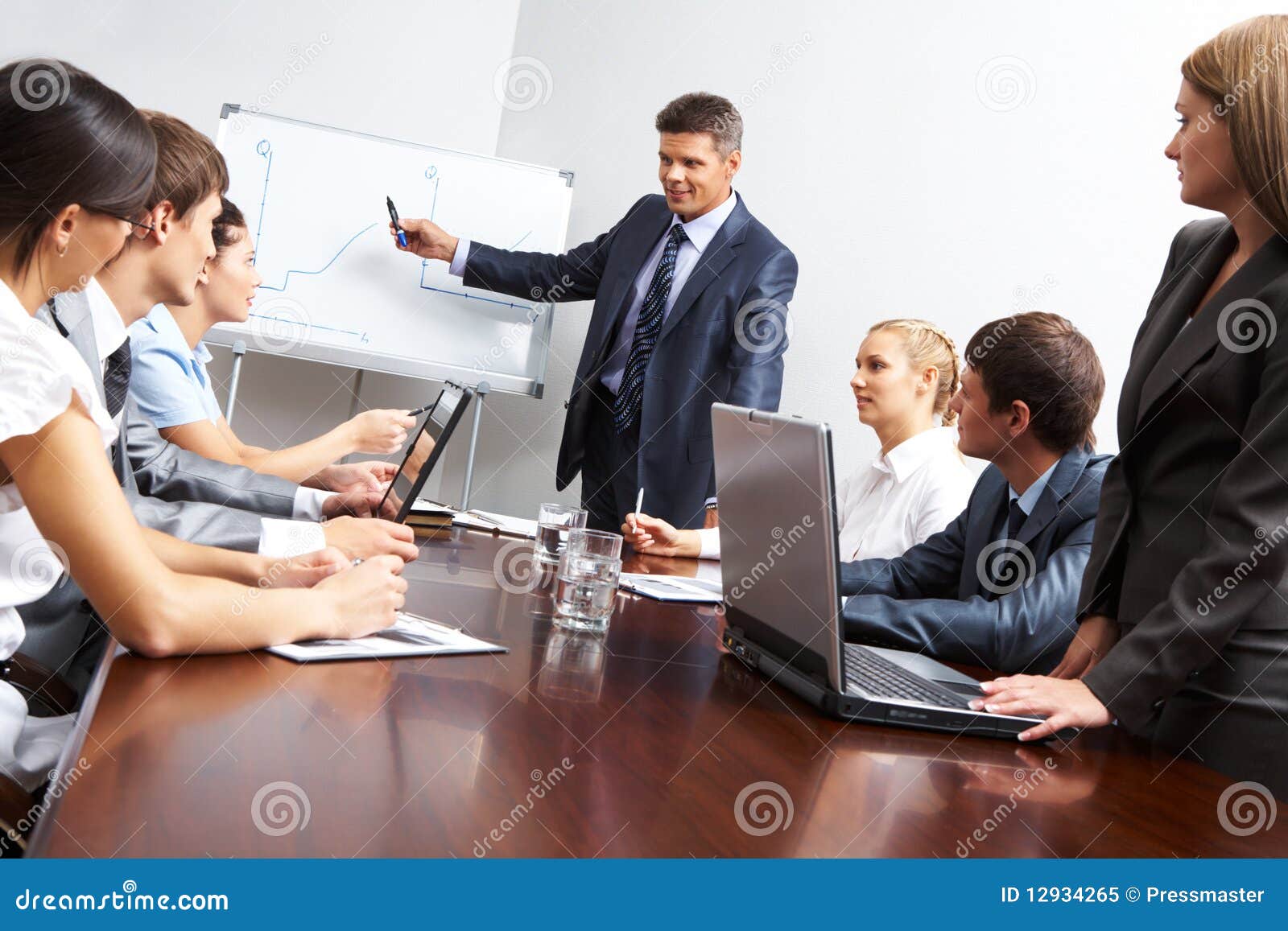 Seminar stock image. Image of businessman, male, board - 12934265