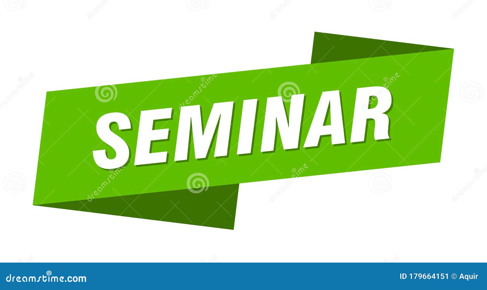 Seminar Banner Template. Seminar Ribbon Label Stock Vector ...