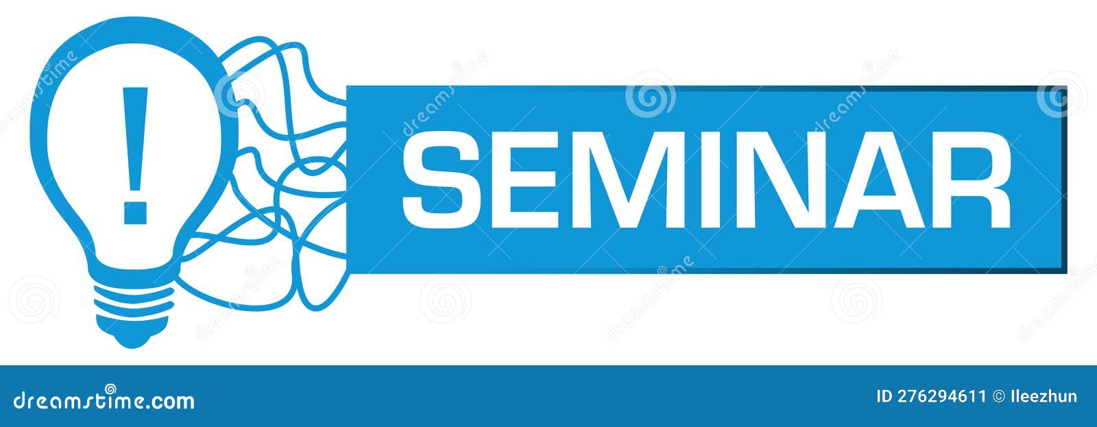 Seminar Bulb Random Lines Box Horizontal Stock Illustration ...