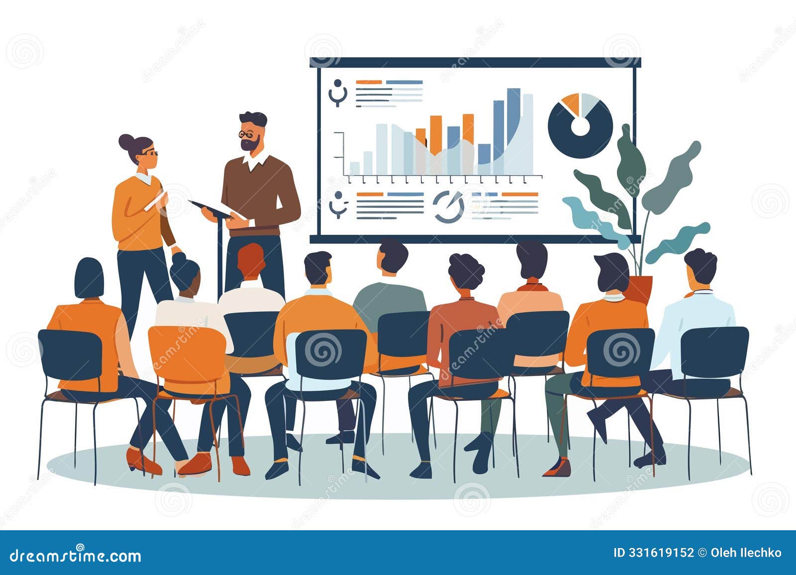 Seminar on Future Technology Trends Isolated Vector Style Stock Vector ...