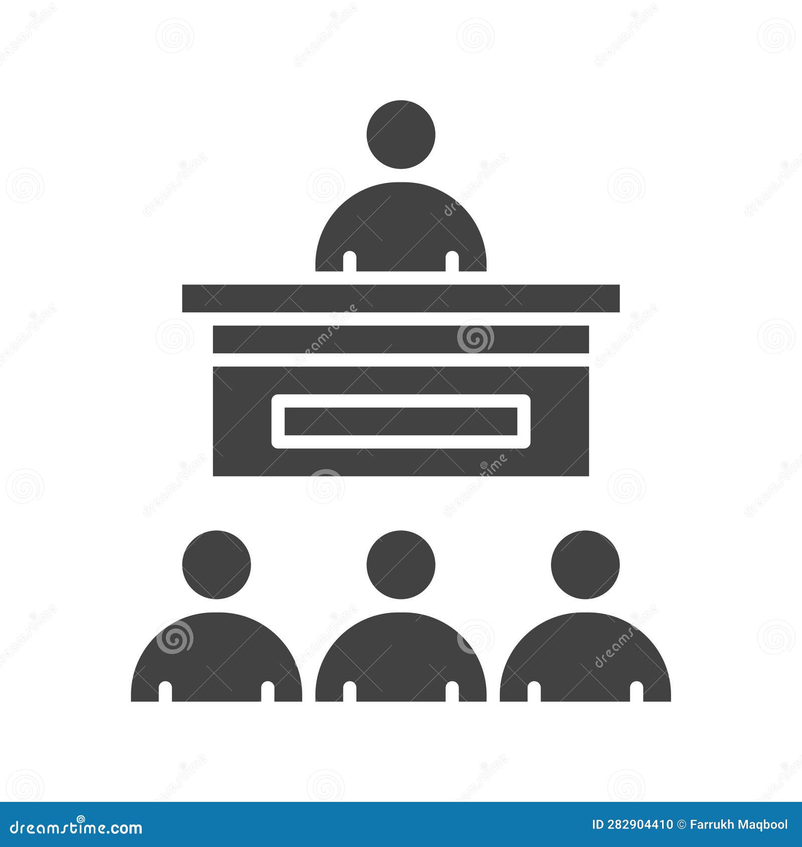 Seminar Icon Image. stock vector. Illustration of conference - 282904410