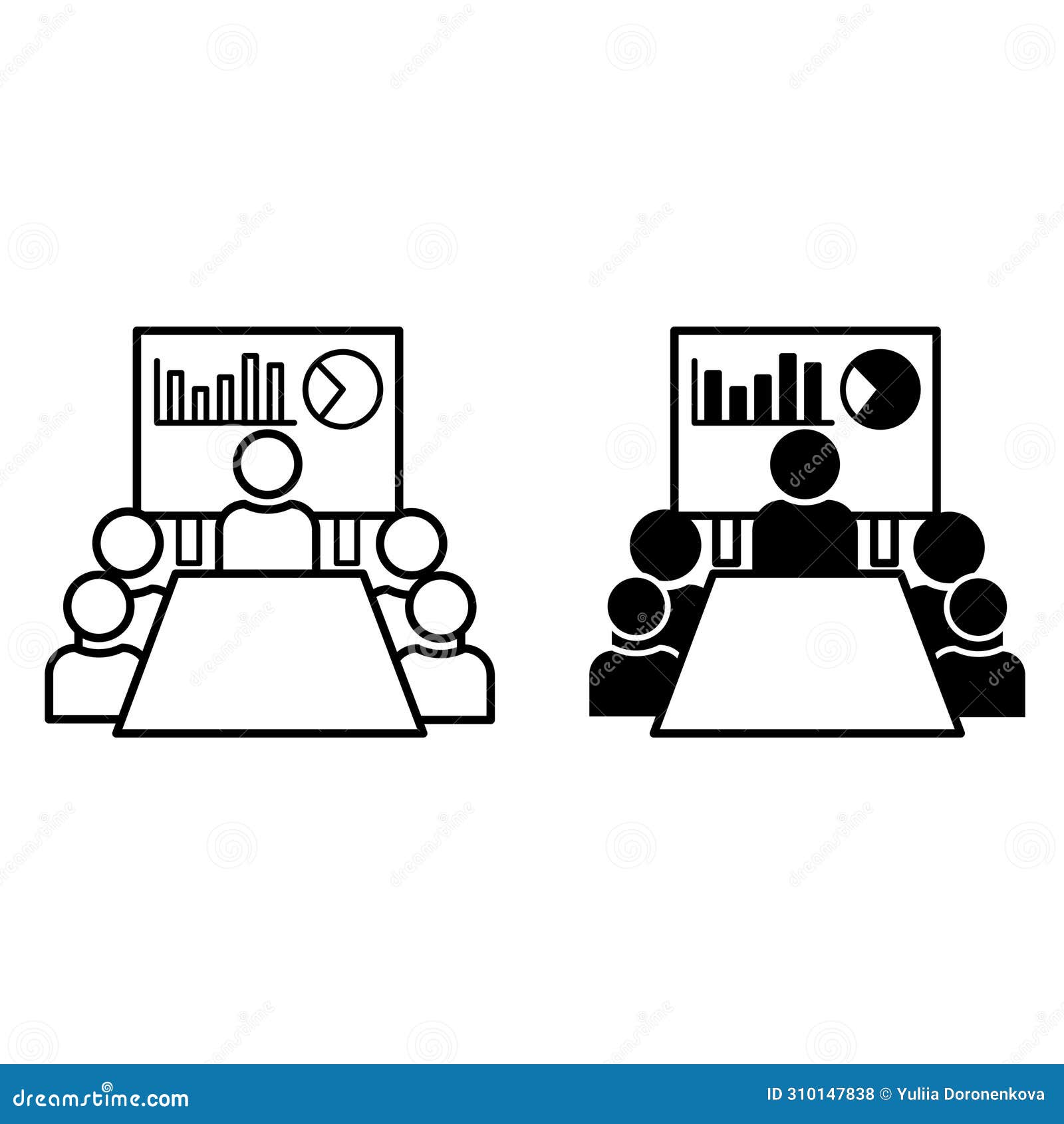 Seminar icons. stock vector. Illustration of business - 310147838