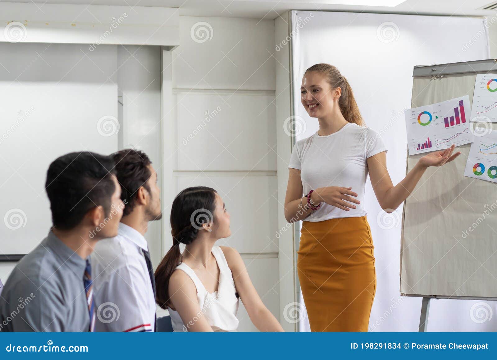 Seminar for Motivation Organize. Audience Response with Trainer in ...