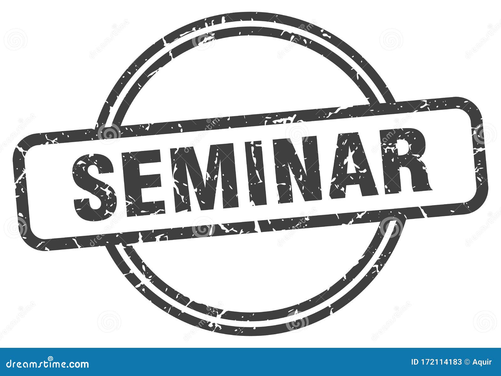 Seminar Stamp. Seminar Round Grunge Sign Stock Vector - Illustration of ...