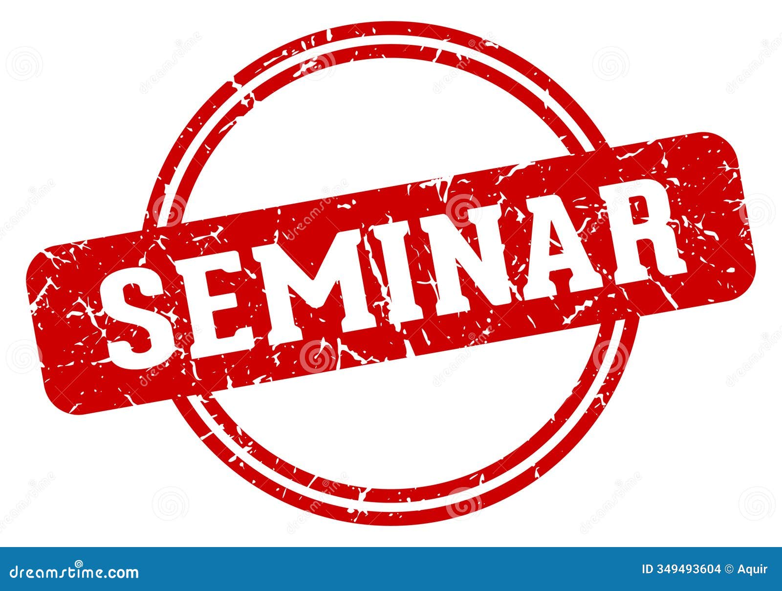 Seminar stamp stock vector. Illustration of sign, vector - 349493604
