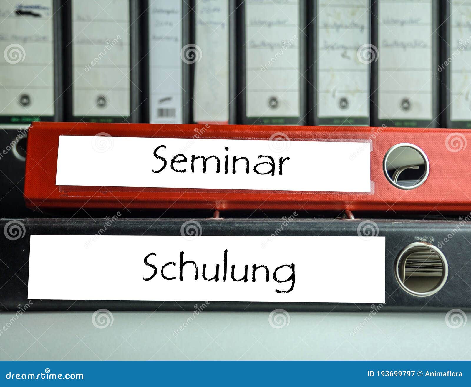 Seminar Training File Folders Stock Image - Image of regulation ...