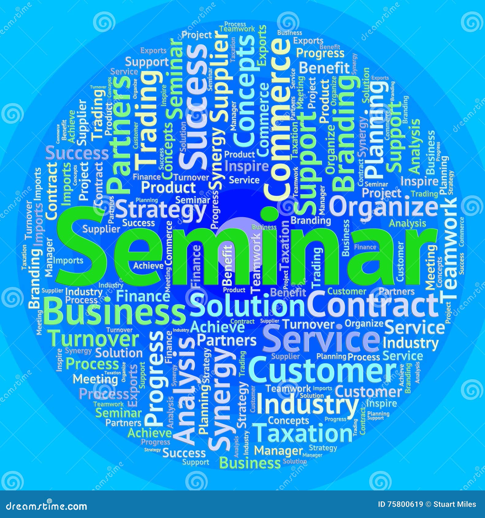 Seminar Word Represents Symposium Speech and Workshop Stock ...