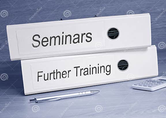 Seminars and Further Training Binders Stock Image - Image of ...