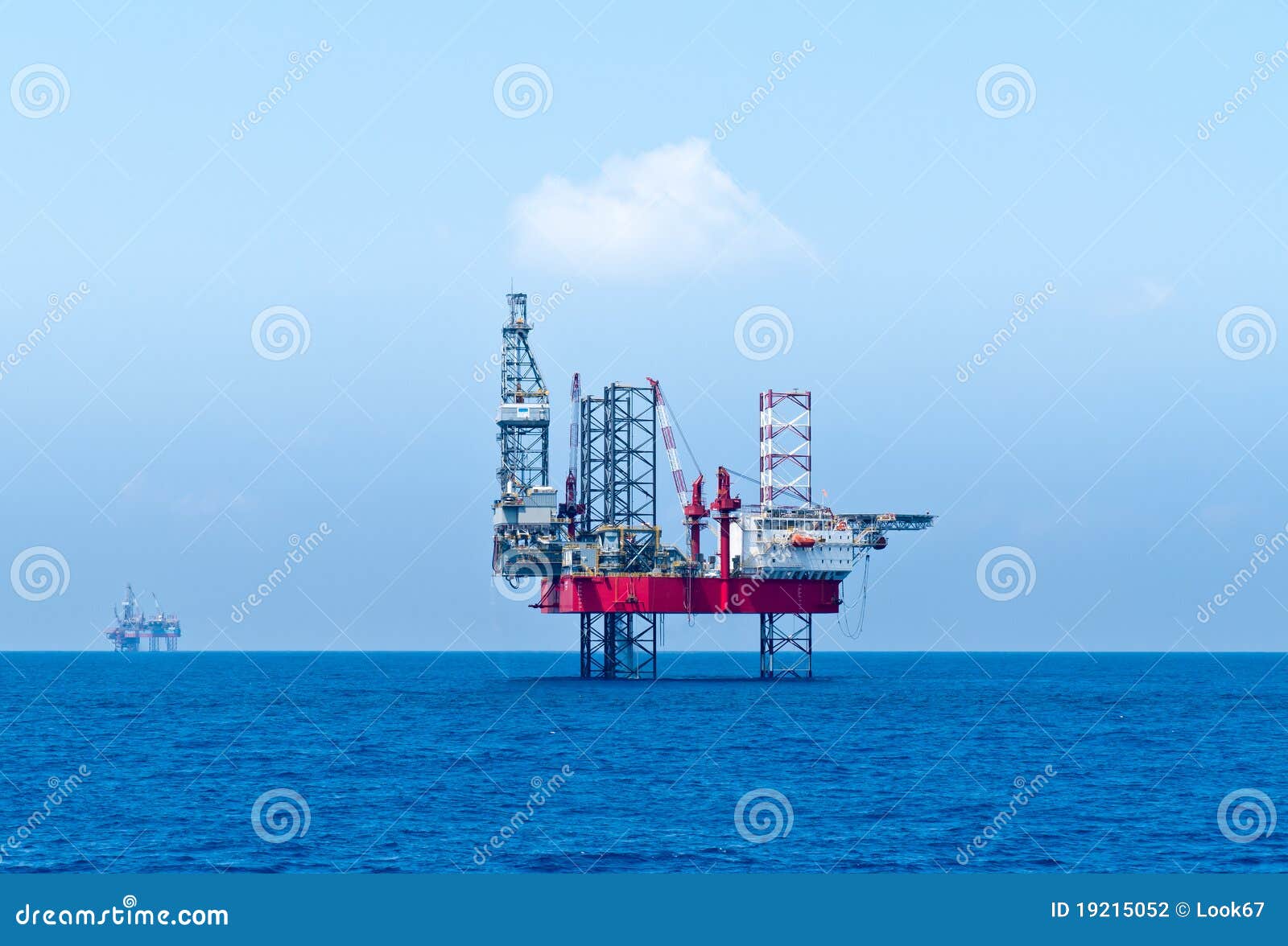 Semisubmersible Drilling Rigs Stock Photo - Image of egypt, operation ...