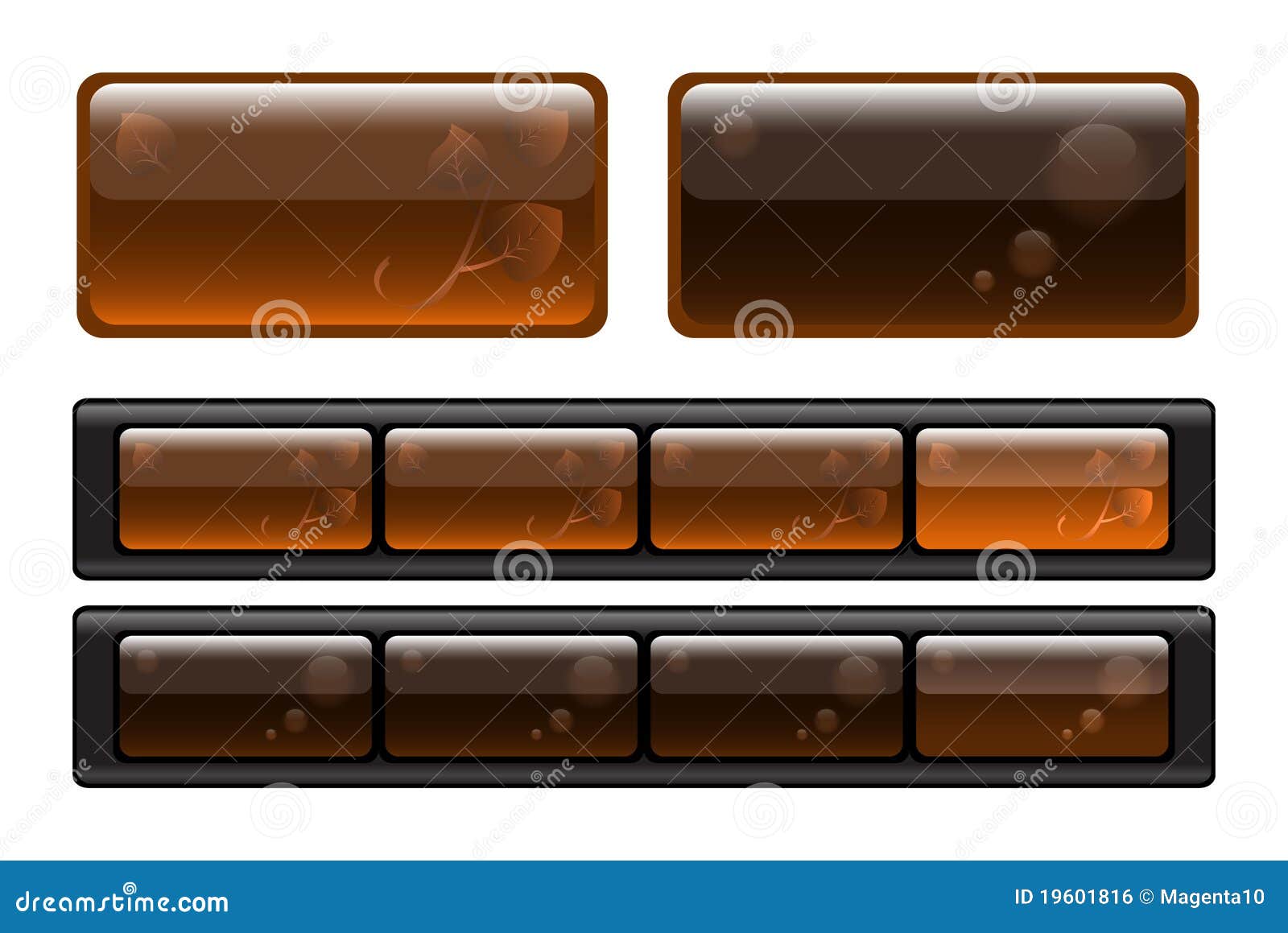 Semitransparent buttons stock vector. Illustration of beautiful - 19601816