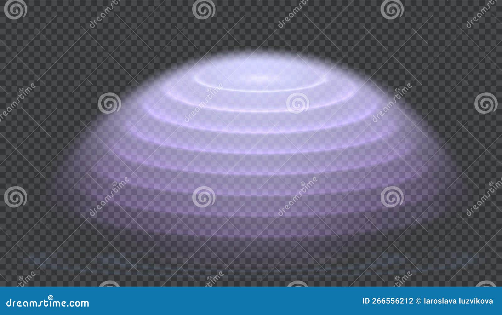 Semitransparent Energetic Waves Shield. Protective Dome Screen Glow ...