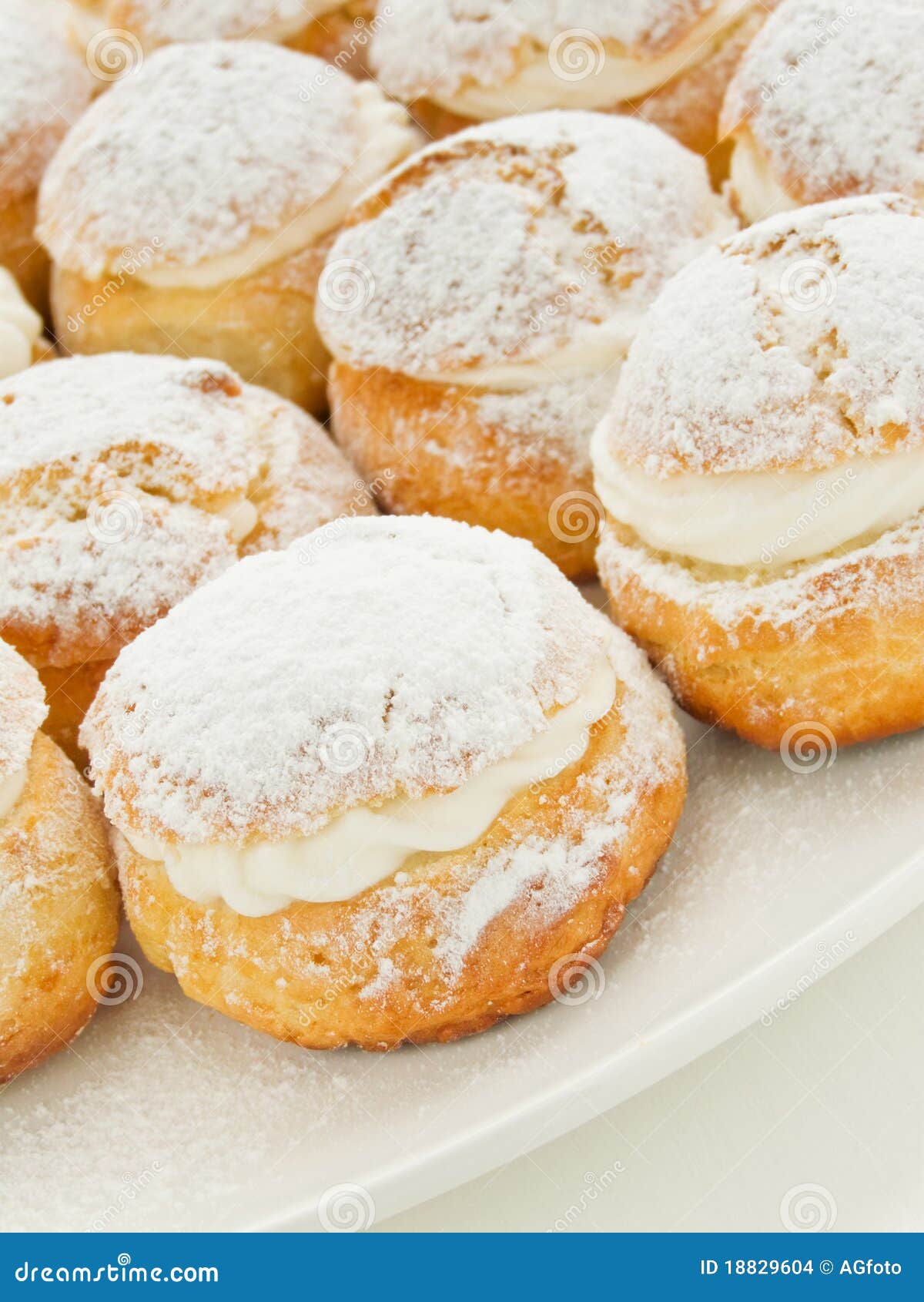 Semla stock photo. Image of sweet, plate, homemade, swedish - 18829604