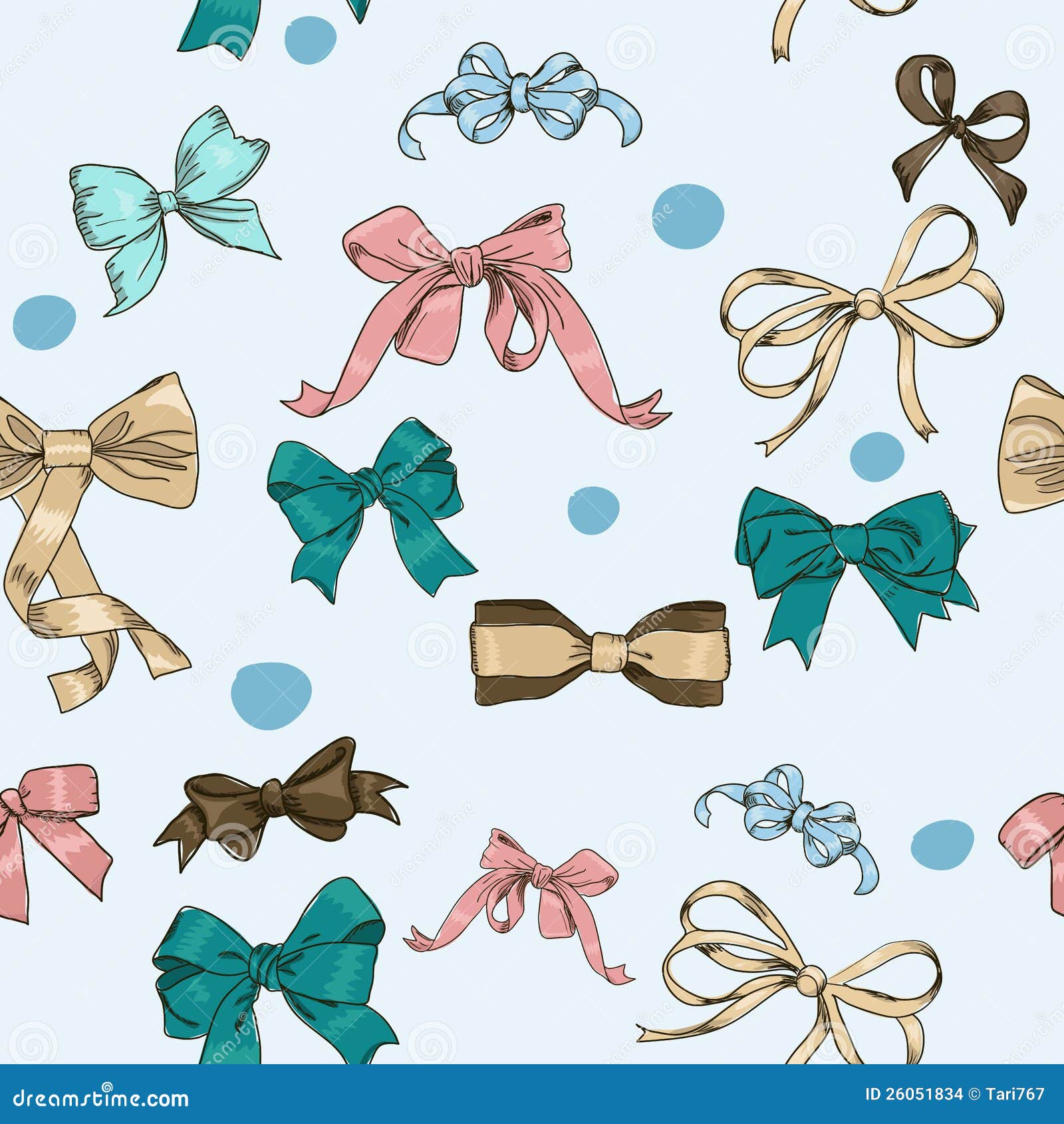 Vintage Bows Background