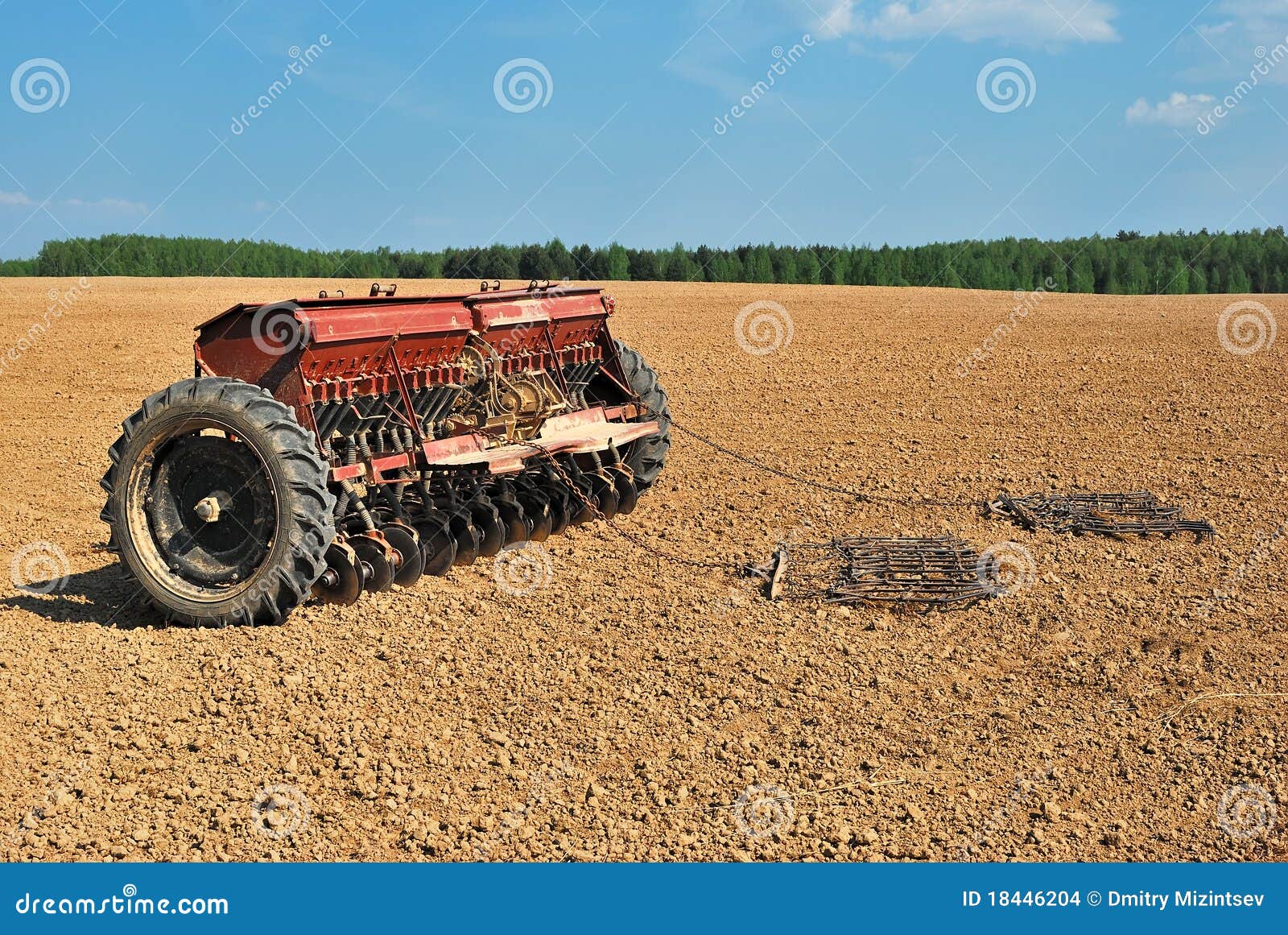 Semoir photo stock. Image du agricole, vieux, moisson - 18446204