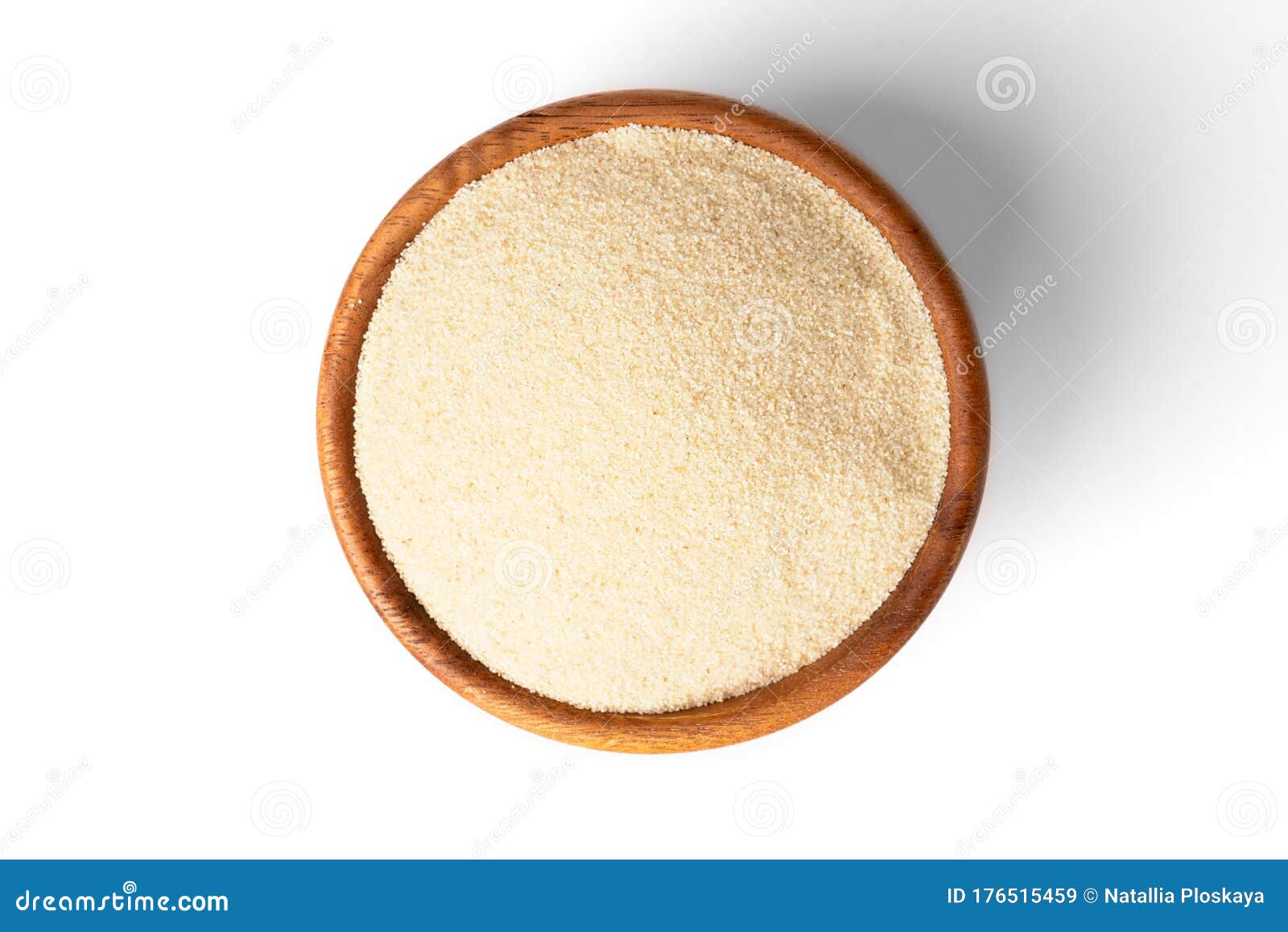 Semolina Isolated on White. Stock Image - Image of mediterranean ...