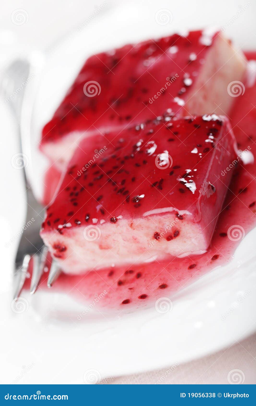 Semolina pudding with jam stock photo. Image of pudding - 19056338