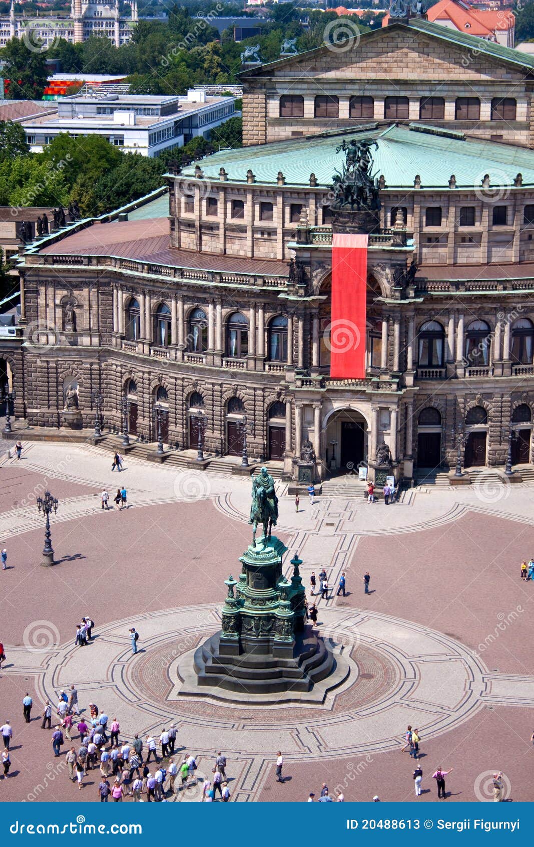 Semper Opera House, Dresden Stock Image - Image of dome, facade: 20488613