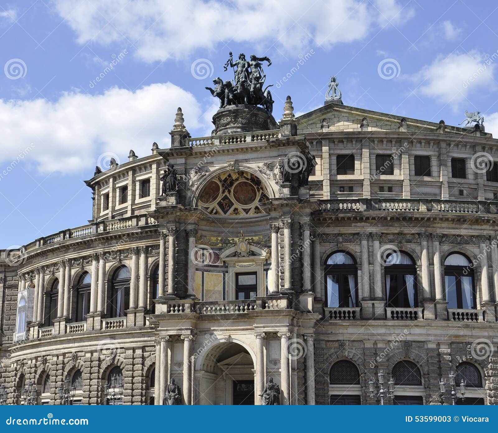 Semper Opera House from Dresden in Germany Stock Image - Image of ...