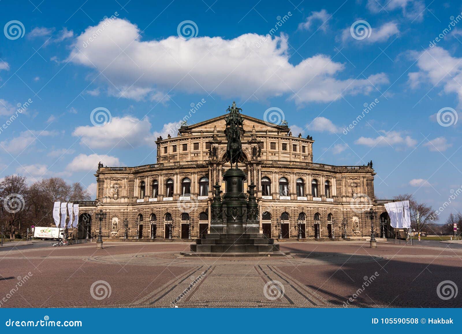Semper Opera House in Dresden Editorial Stock Photo - Image of facade ...