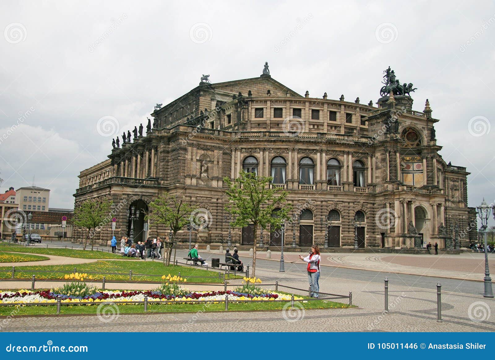 Semperoper O Staatsoper Dresda Fotografia Editoriale - Immagine di ...