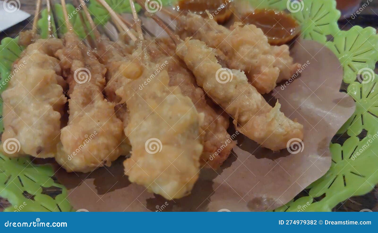 Sempol with Sauce on a Green Plate Stock Photo - Image of sempol, soup ...