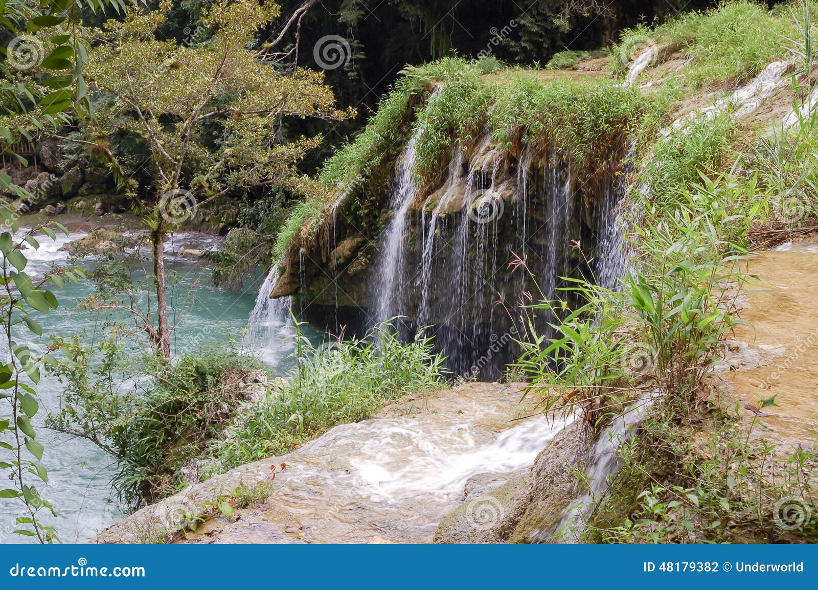 Semuc Champey Guatemala stock photo. Image of central - 48179382