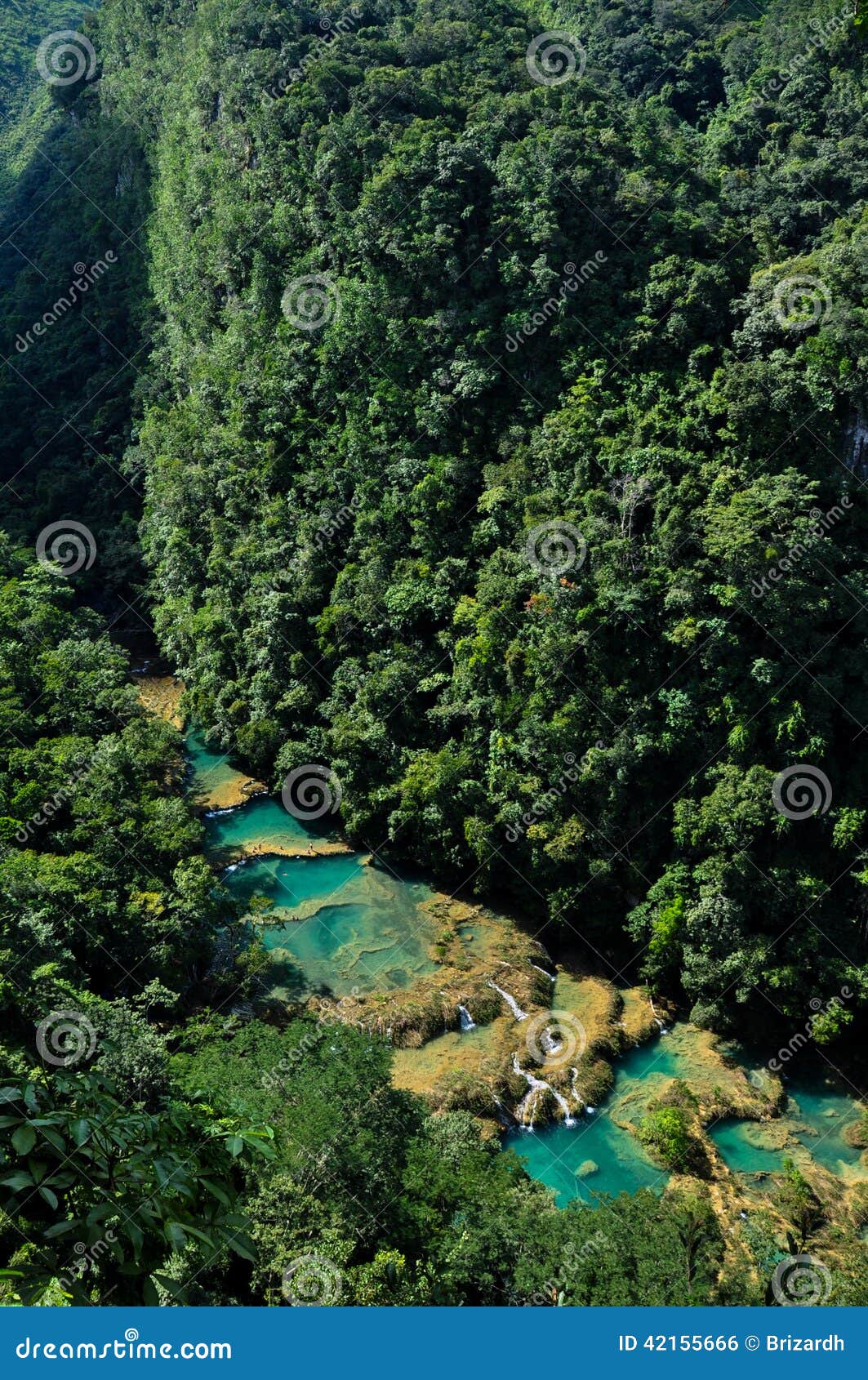 Semuc Champey Natural Swimming Pools, Guatemala Stock Photo - Image of ...