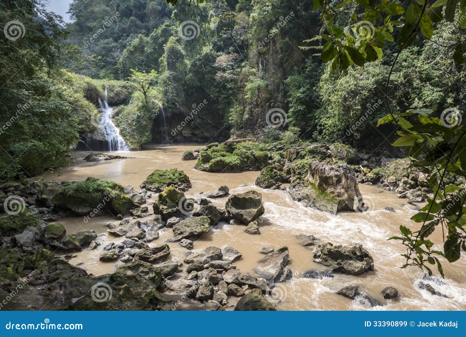 Semuc Champey Waterfalls in Summer, Guatemala Stock Image - Image of ...
