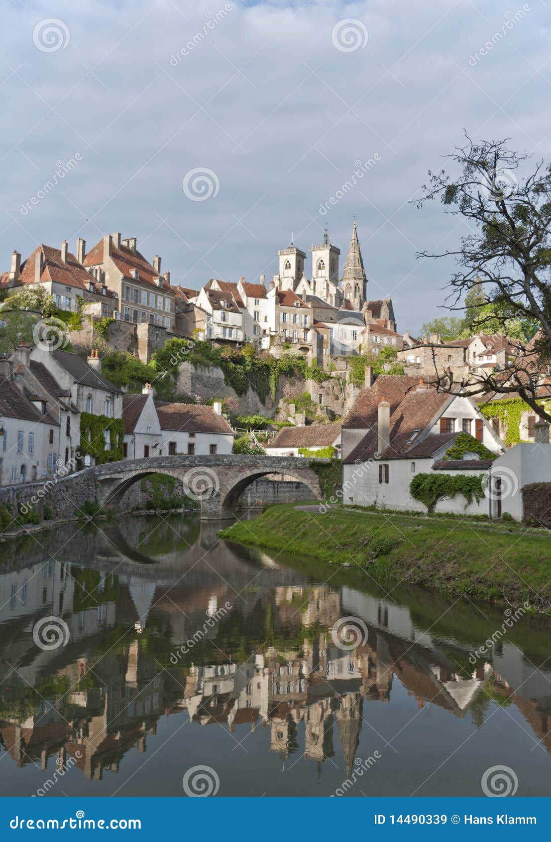 Semur Panorama stock image. Image of semur, france, medieval - 14490339