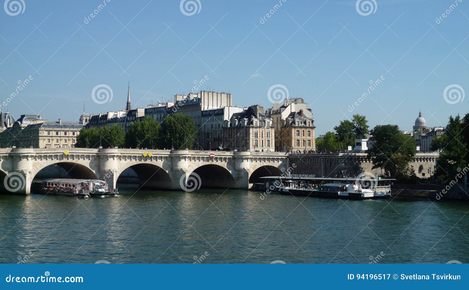 Sena river in paris editorial photography. Image of symbol - 94196517