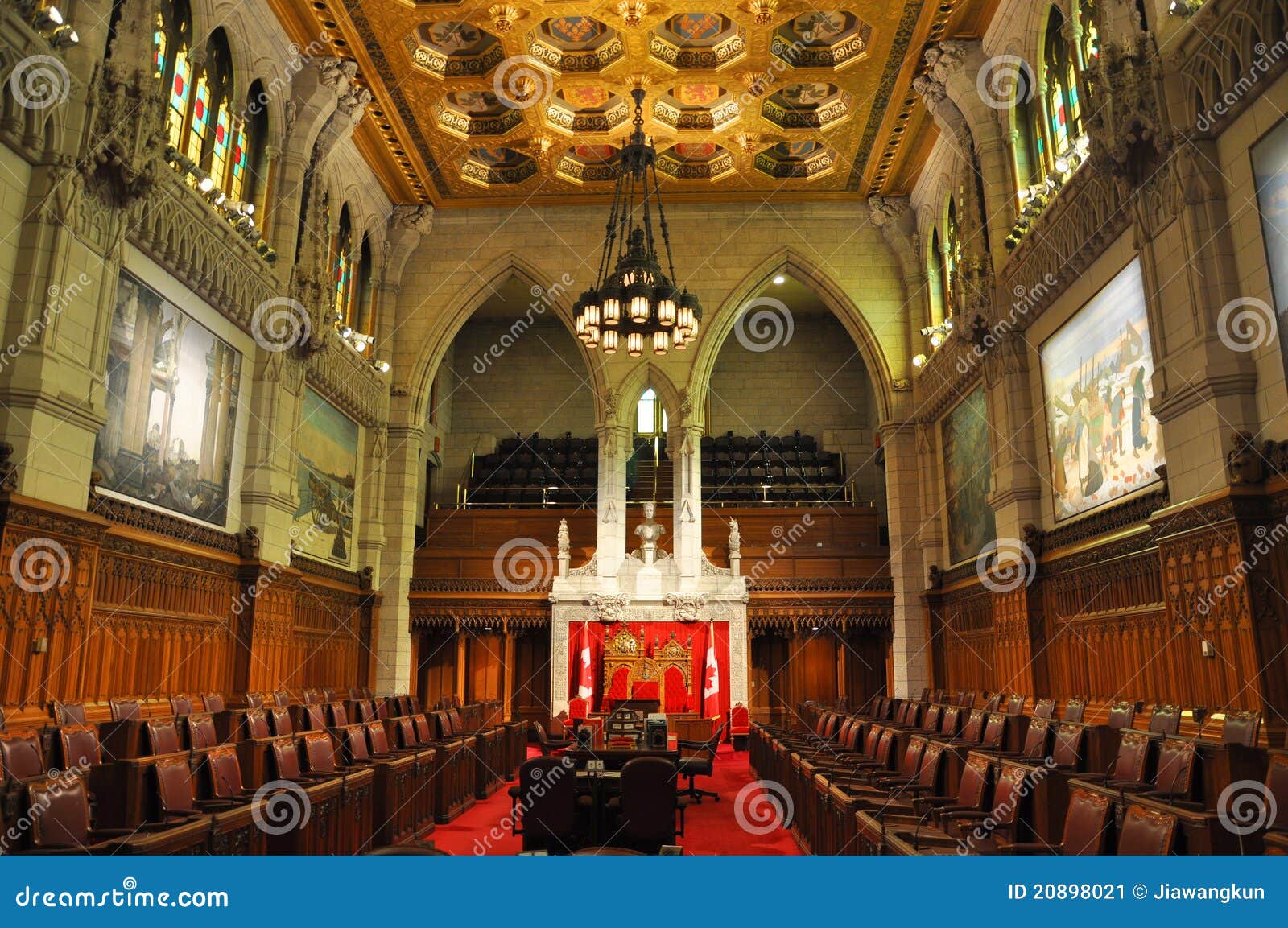 Senaat Van Het Parlement, Ottawa, Canada Stock Afbeelding - Image of ...