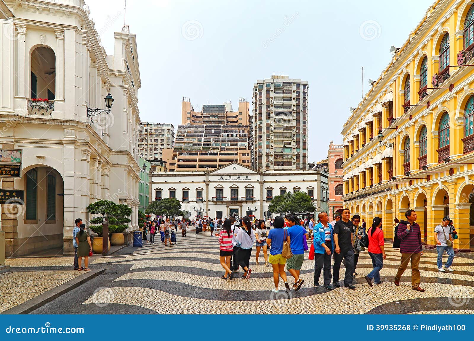 Senado square, macau editorial stock photo. Image of windows - 39935268